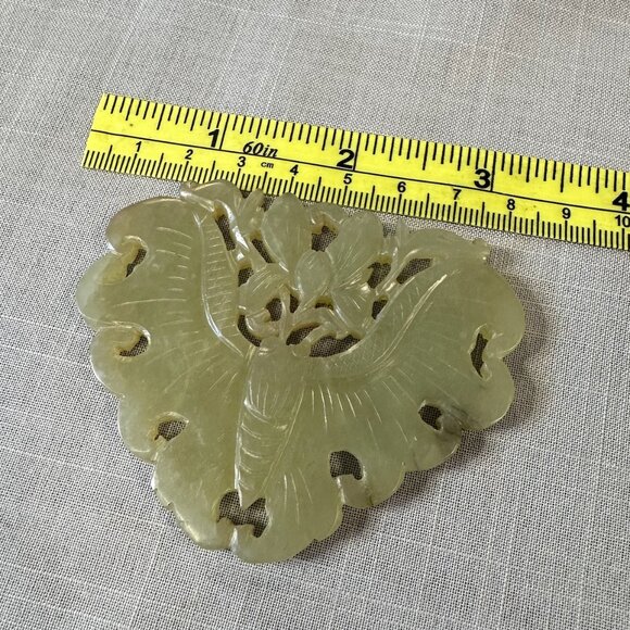 Jewelry | Antique Chinese Carved Jade Butterfly Moth Pendant | Poshmark